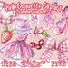Coquette Watercolor Clipart, Coquette Png Graphics, Pink Coquette ...