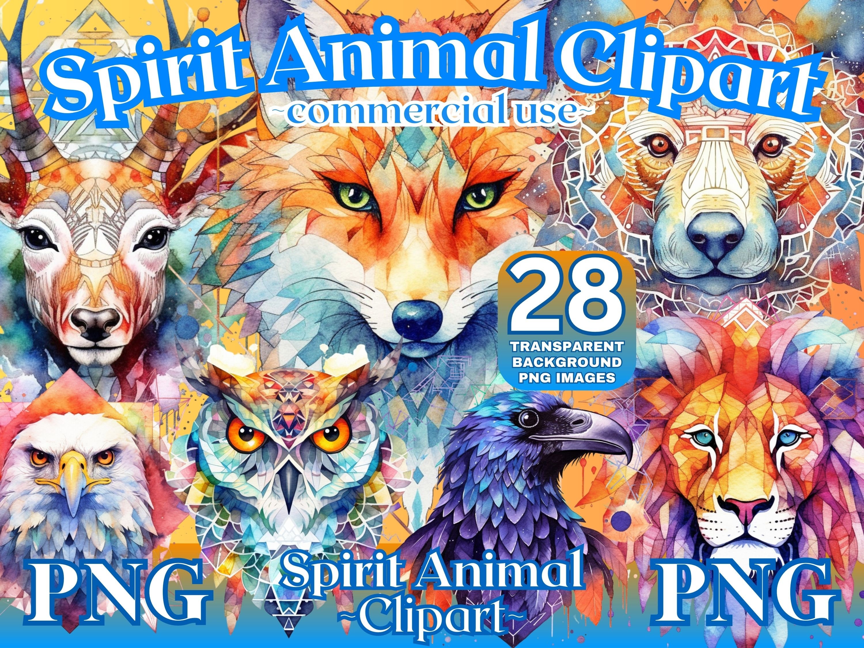 Spirit Animal Clipart, Celestial Animals Png, Magical Animal Clipart ...