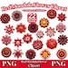 Red 3D Mandala Clipart, Spiritual Sublimation Png Bundle, Yoga Clipart ...