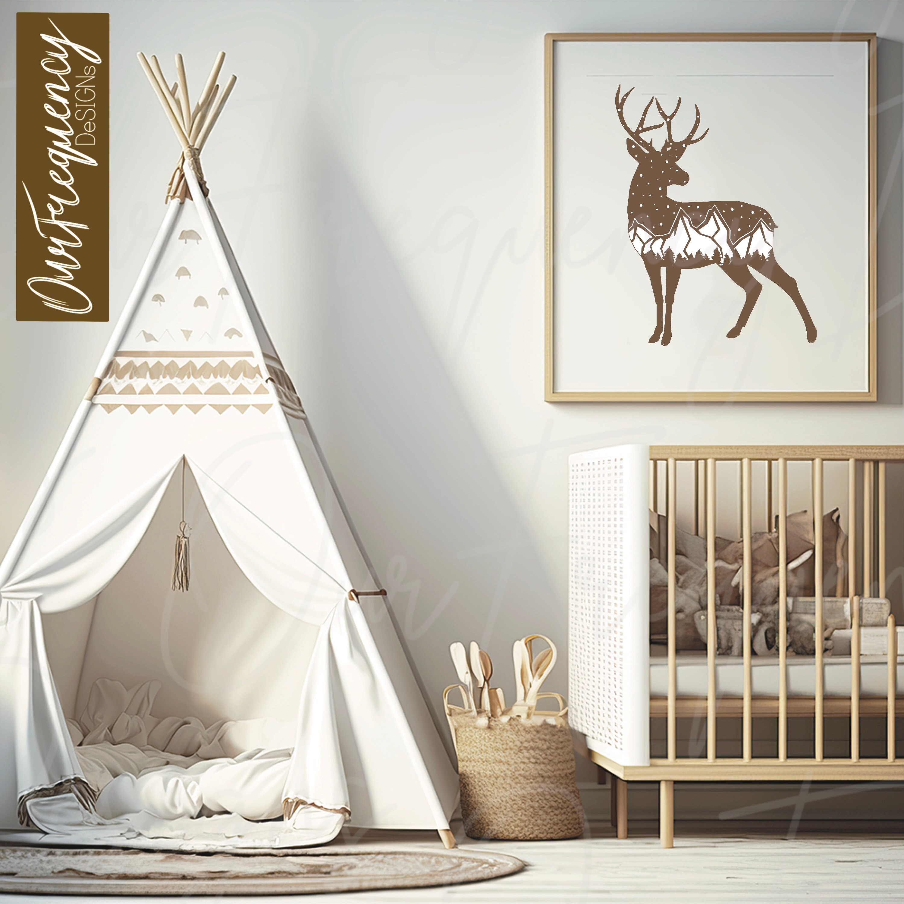 Celestial Deer Svg, Deer Svg, Buck SVG, Wilderness Animal SVG, Deer ...