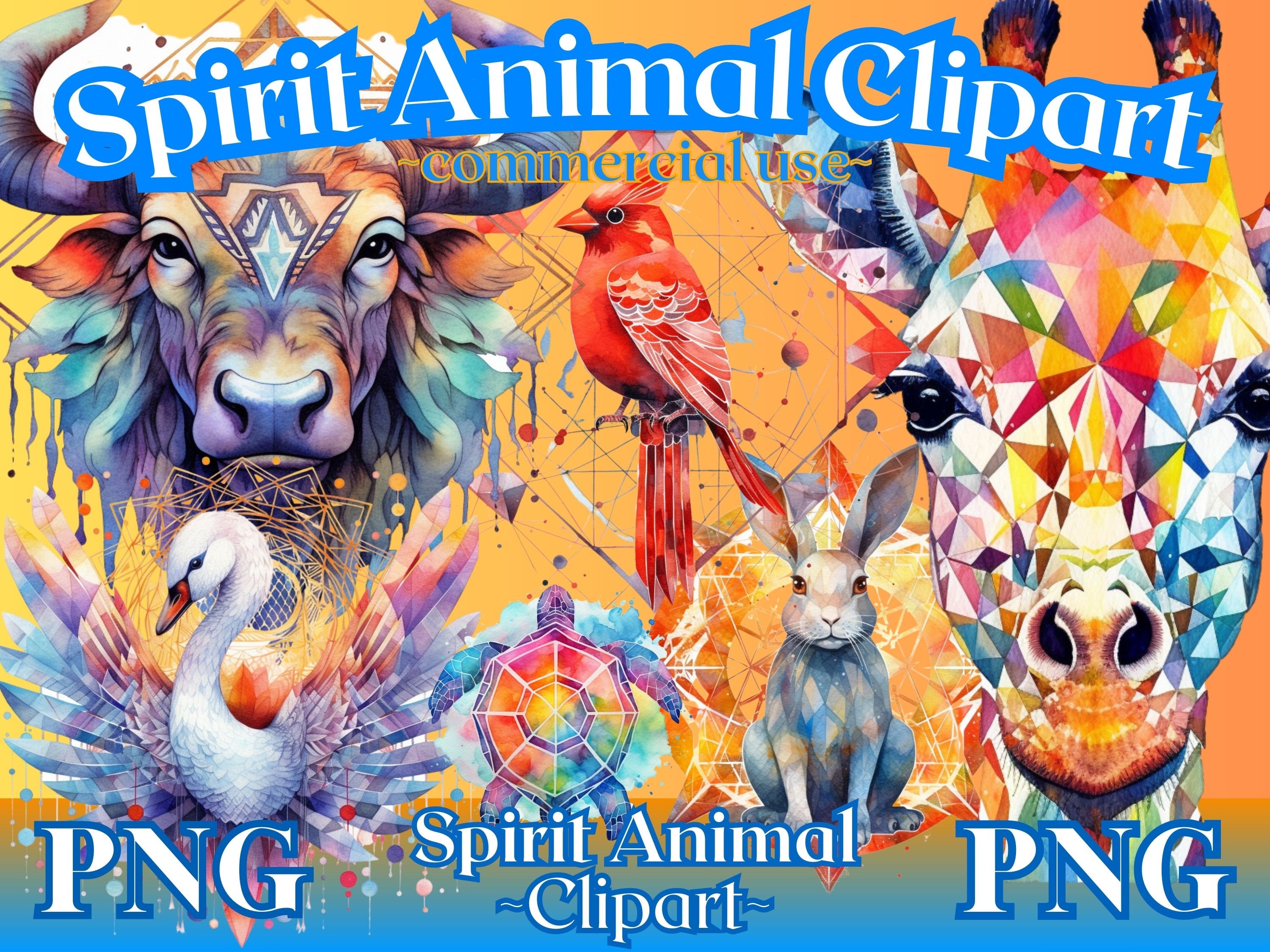 Spirit Animal Clipart, Celestial Animals Png, Magical Animal Clipart ...
