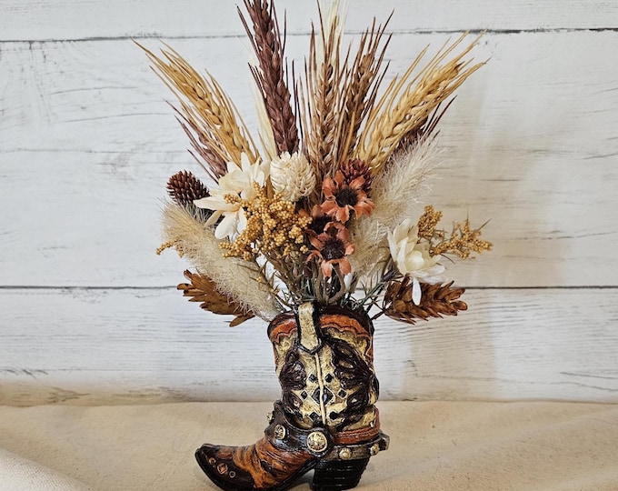 MINI Cowboy Boot Arrangement, Western Mini Boot Arrangement, Western ...