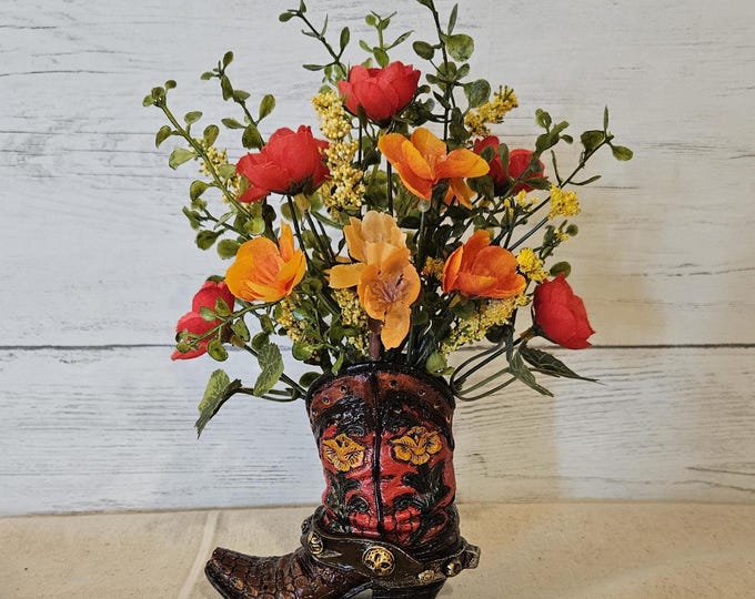 MINI Cowboy Boot Arrangement, Western Boot Arrangement, Cowboy Gift ...