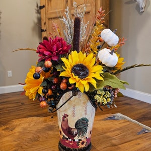 Beautiful Unique X-large Fall Arrangement, Fall Centerpiece in A ...