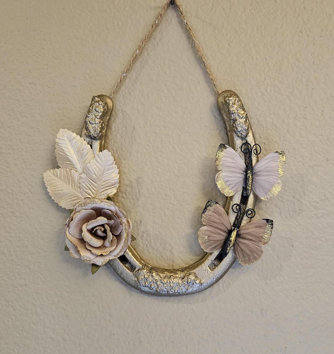 Horseshoe Decor, Lucky Decorated Horseshoe, Rescue Horseshoe Decor ...