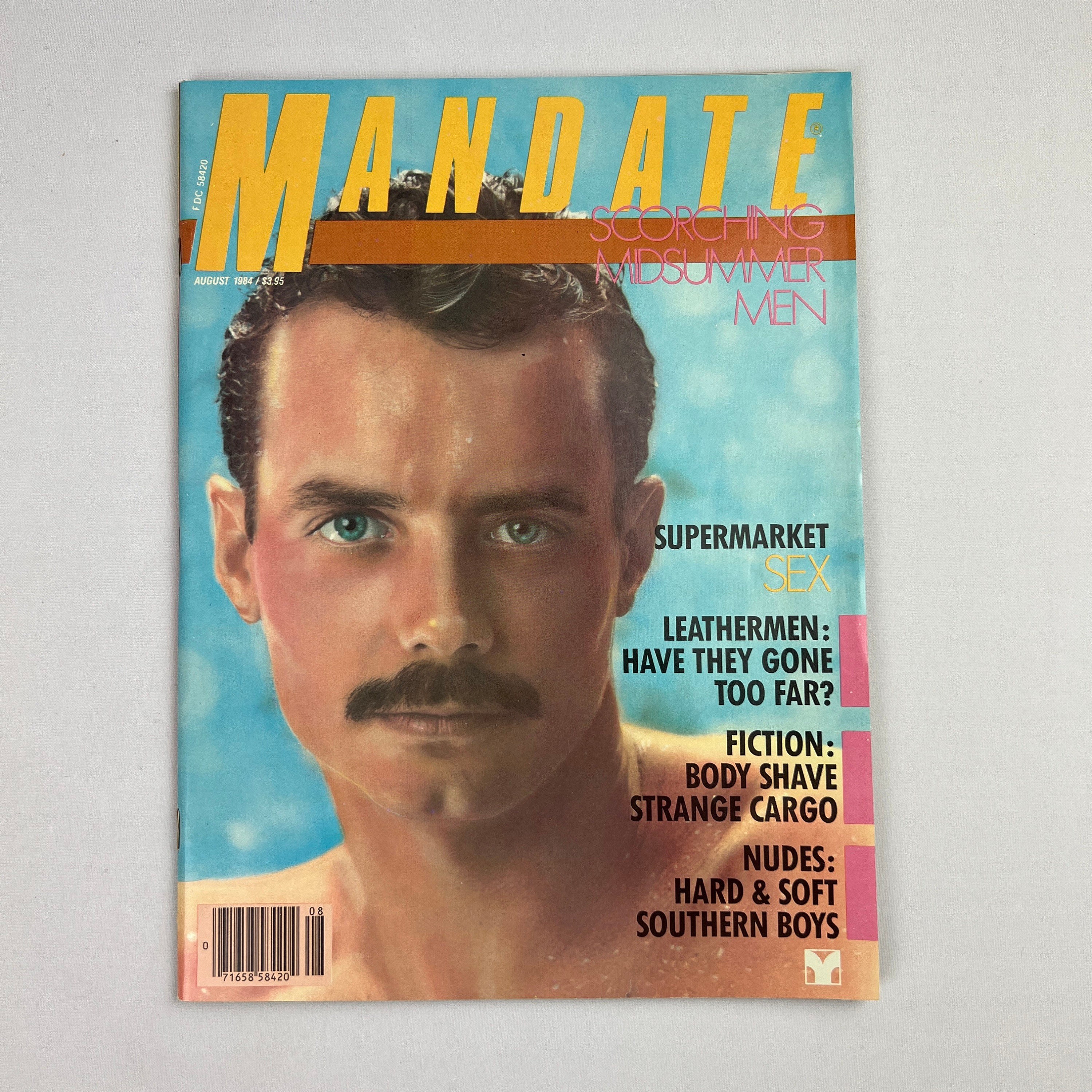 RARE Vintage 80s Gay Adult Magazine MANDATE AUGUST 1984 - Etsy
