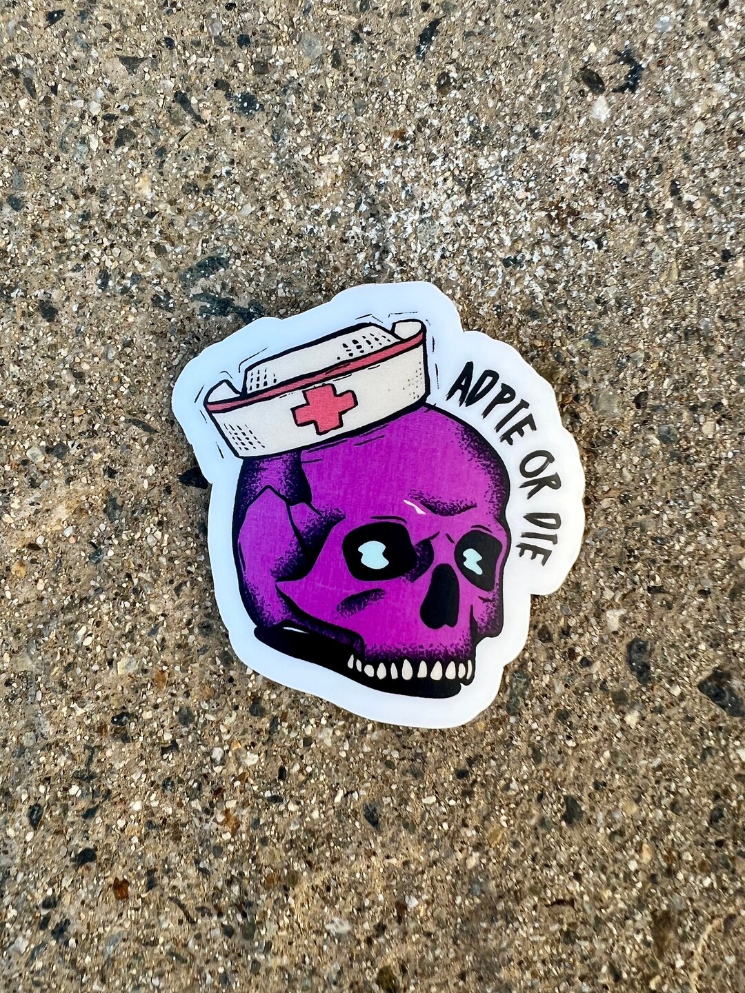 ADPIE or Die Nursing Sticker Nursing Student Skull Sticker Water ...