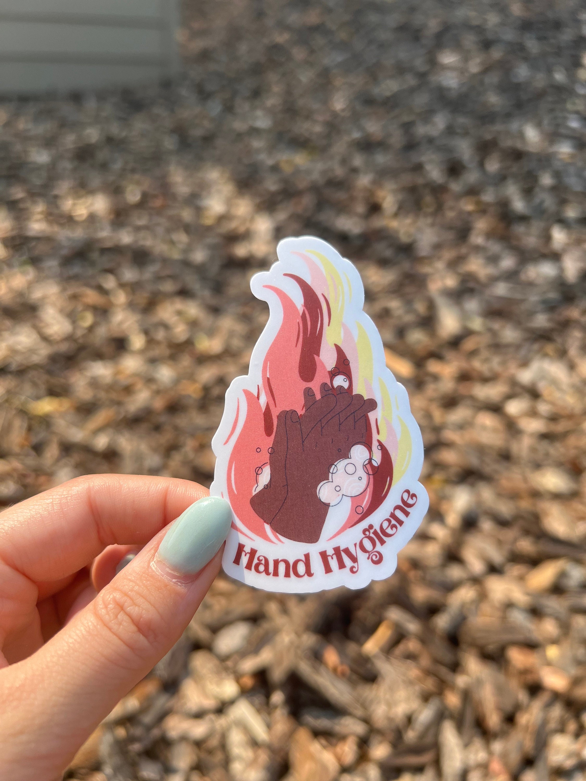 Hand Hygiene Funny Nursing Sticker Wash Your Hands Vinyl Sticker for ...