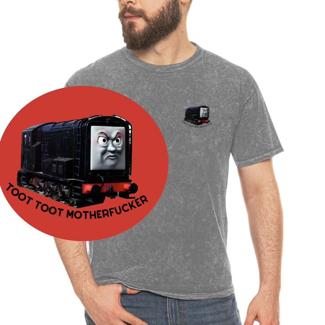 Toot Toot Diesel Engine Unisex Mineral Wash T-shirt - Etsy