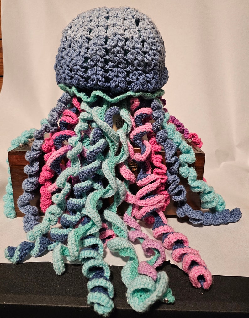 Jellyfish Crochet Hat - Etsy