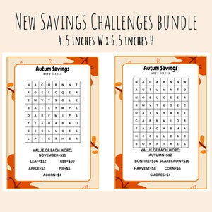 Saving Bundle Word Search and I Spy Fall and Winter Savings - Etsy