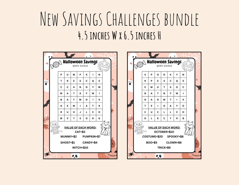 Saving Bundle Word Search and I Spy Fall and Winter Savings - Etsy
