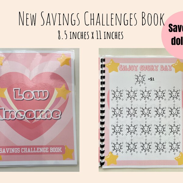Saving Challenge Book - Etsy