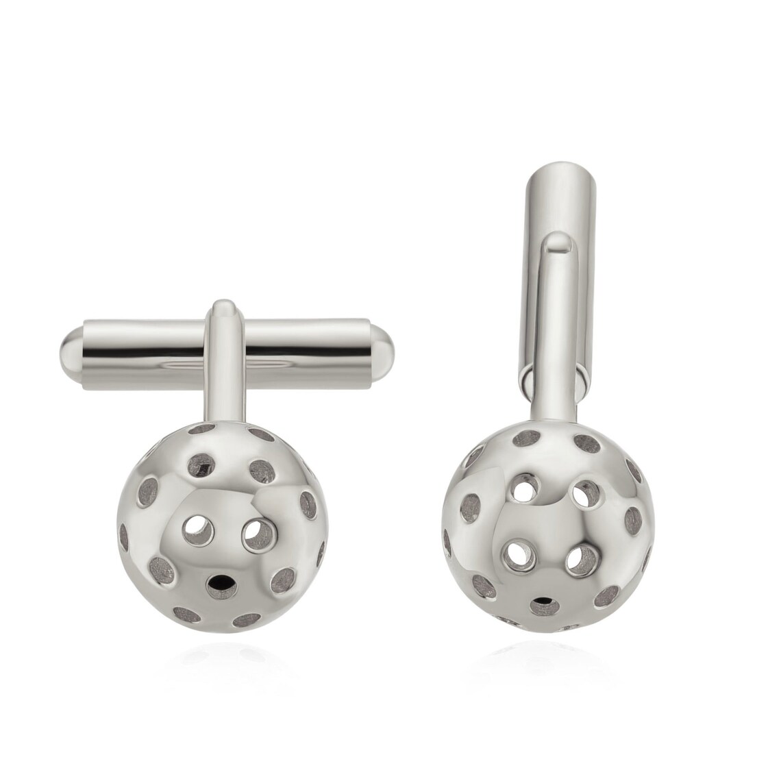 Pickleball Cuff Links Silver Ball - Etsy