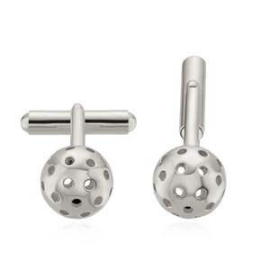 Pickleball Cuff Links Silver Ball - Etsy