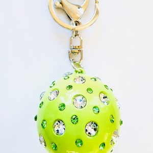 Pickleball Crystal Ball Keychain - Etsy