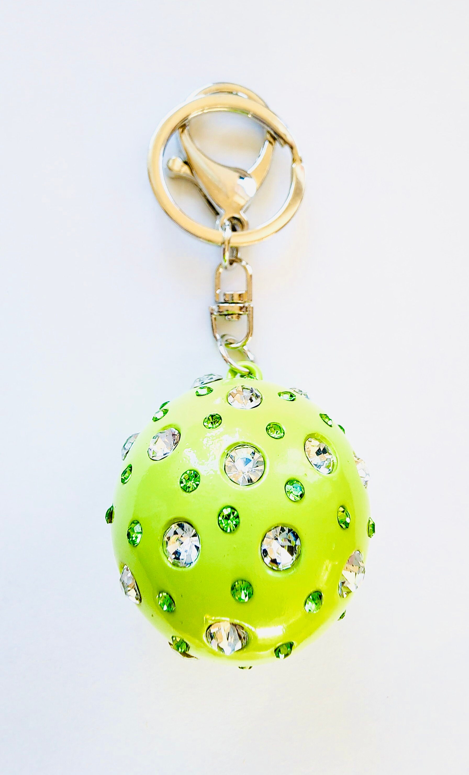 Pickleball Crystal Ball Keychain - Etsy