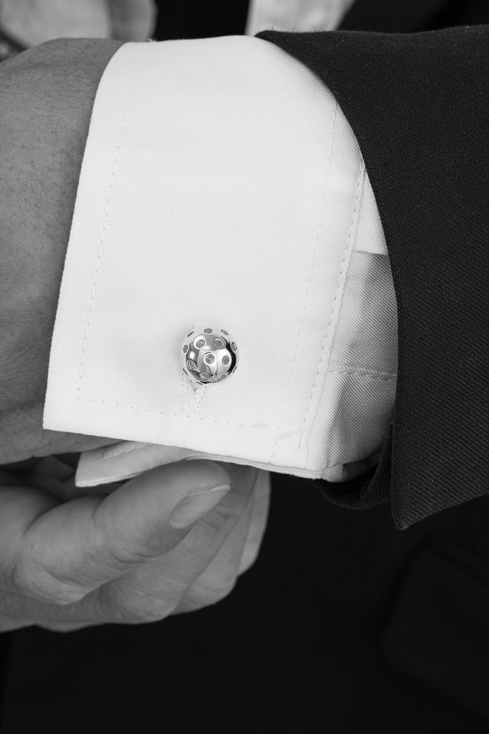 Pickleball Cuff Links Silver Ball - Etsy