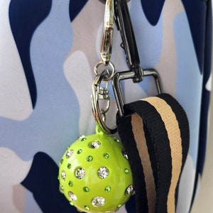Pickleball Crystal Ball Keychain - Etsy