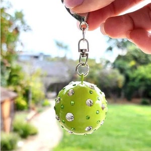 Pickleball Crystal Ball Keychain - Etsy