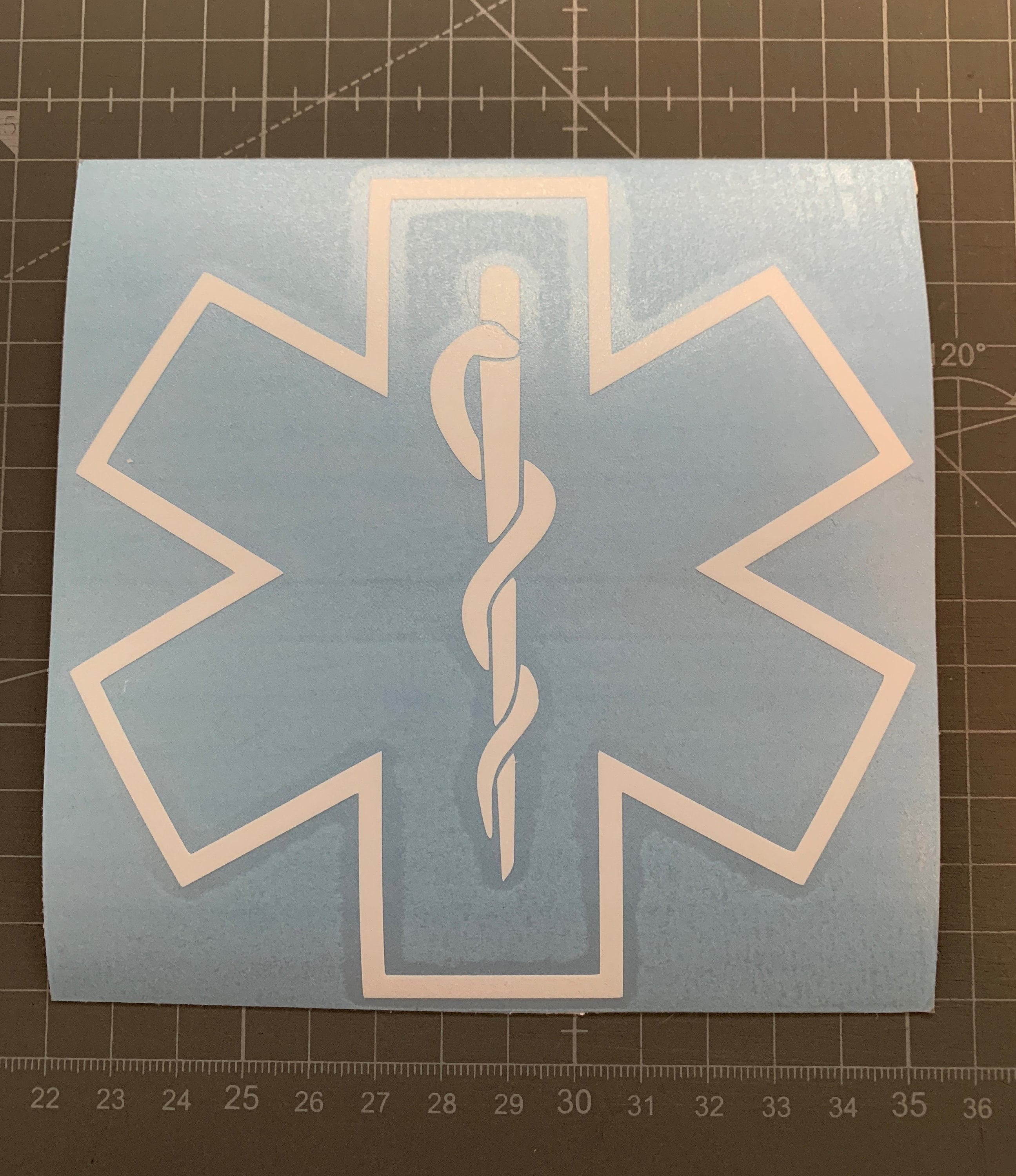 Star of Life Outline EMT EMS PARAMEDIC One Color Outdoor - Etsy