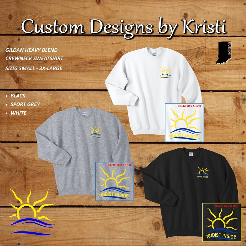 Naturist Symbol nudist Inside small on Front and - Etsy