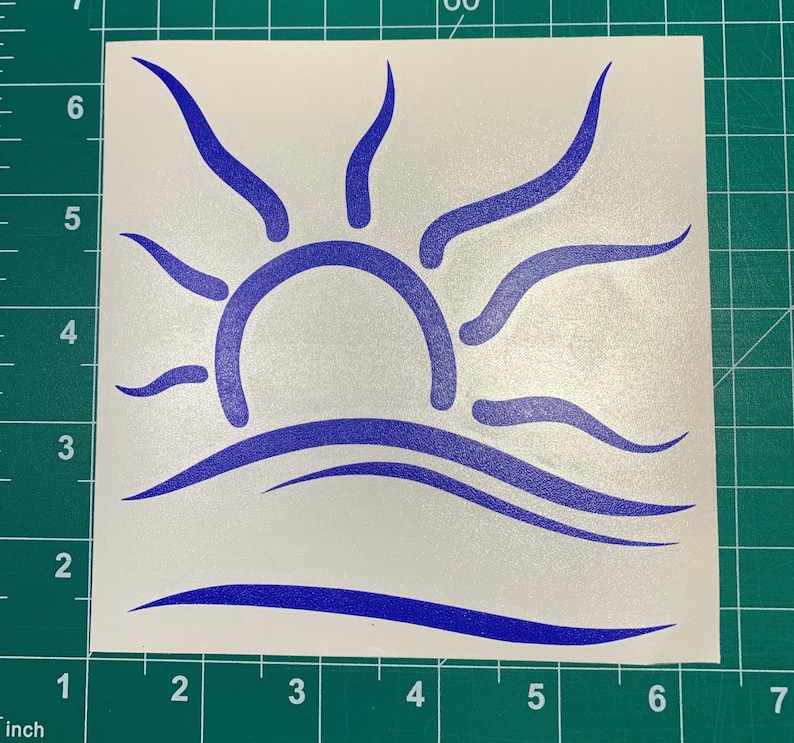 Naturist Symbol One Color Vinyl Decals / Stickers 5 in X 5 in Blue ...