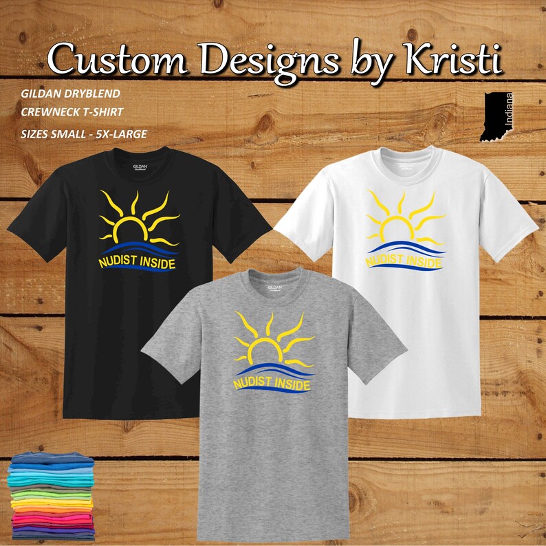 Naturist Symbol nudist Inside Unisex Short Sleeve T-shirt Perfect for ...