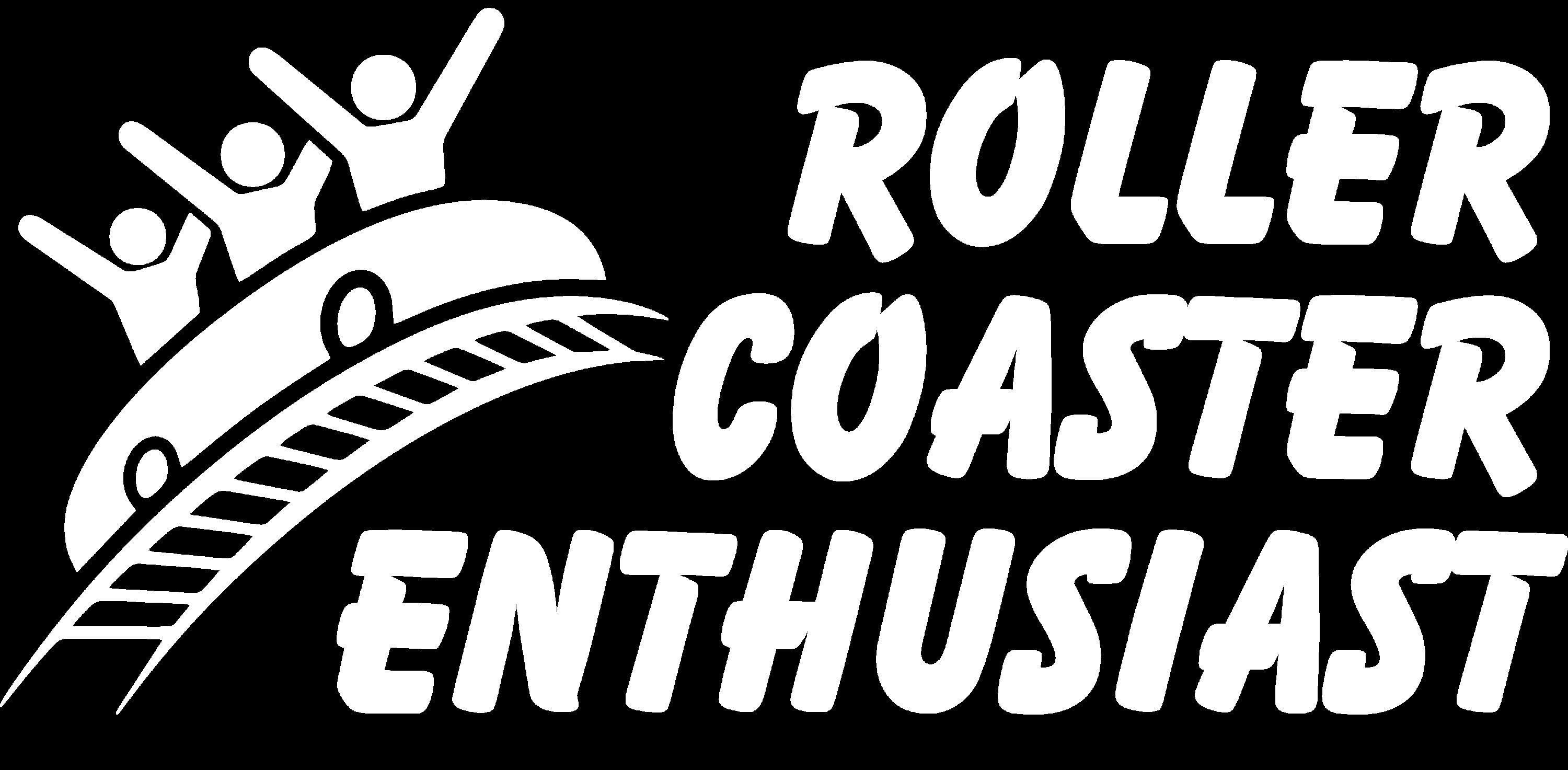Roller Coaster Enthusiast Decal Sticker for Roller Coaster Lovers White ...