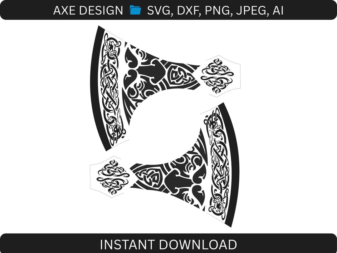 Celtic Knot Axe Engraving Design, Laser CNC Vector (digital File) - Etsy UK