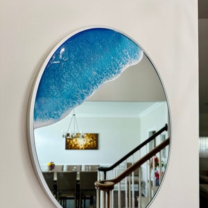 beach theme bathroom mirror