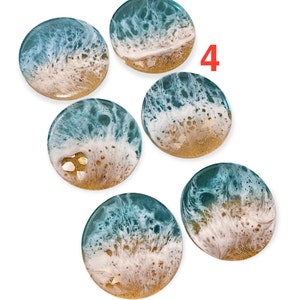 3D Epoxy Resin Beach Coasters With Real Shells, Sand and Starfishgifts ...