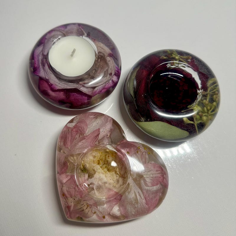 Flower Hearts Candles - Etsy
