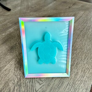 Ocean Epoxy Resin Turtle handmade Gift Real Shells Sculpture Nautical ...