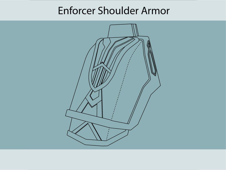 Caitlyn Inspired Shoulder Armor Pattern - Etsy