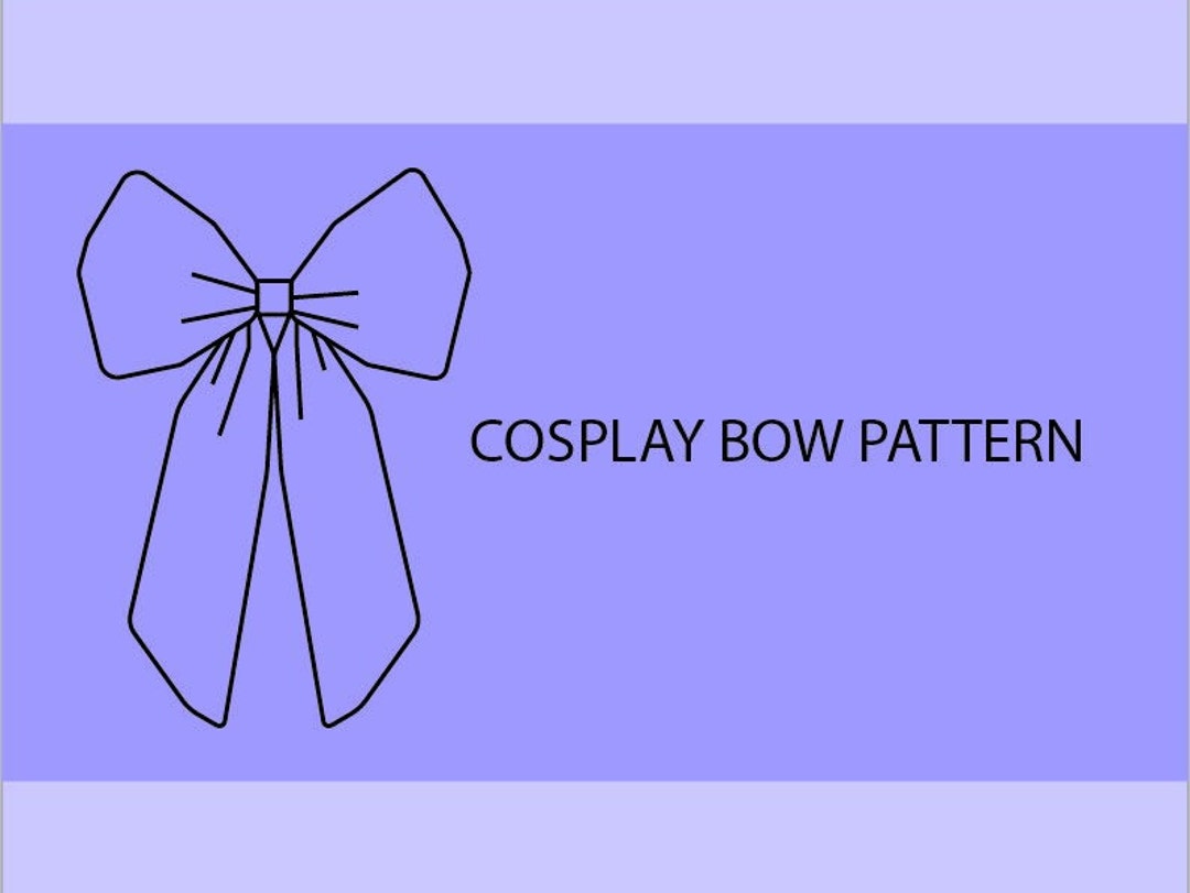 Cosplay Bow: Digital Pattern - Etsy