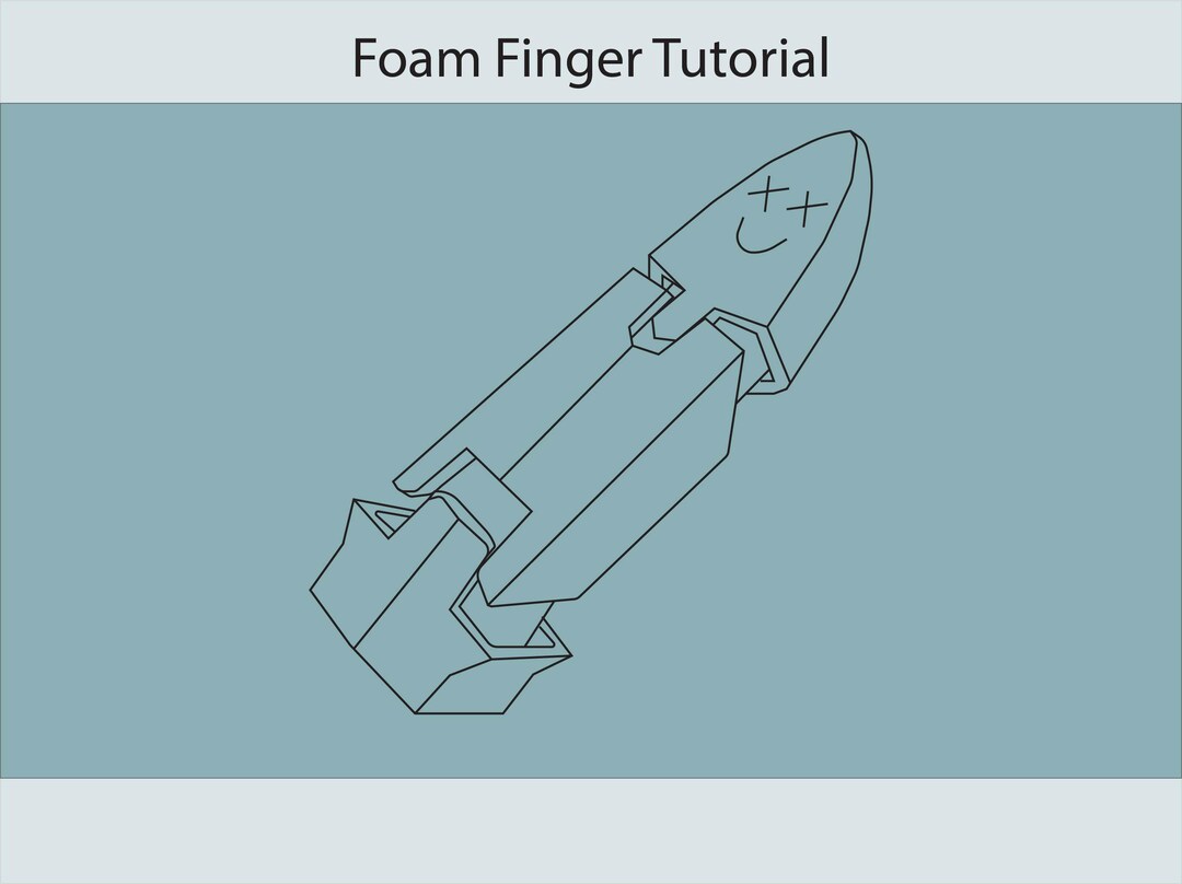 Jinx Inspired Foam Finger Pattern - Etsy