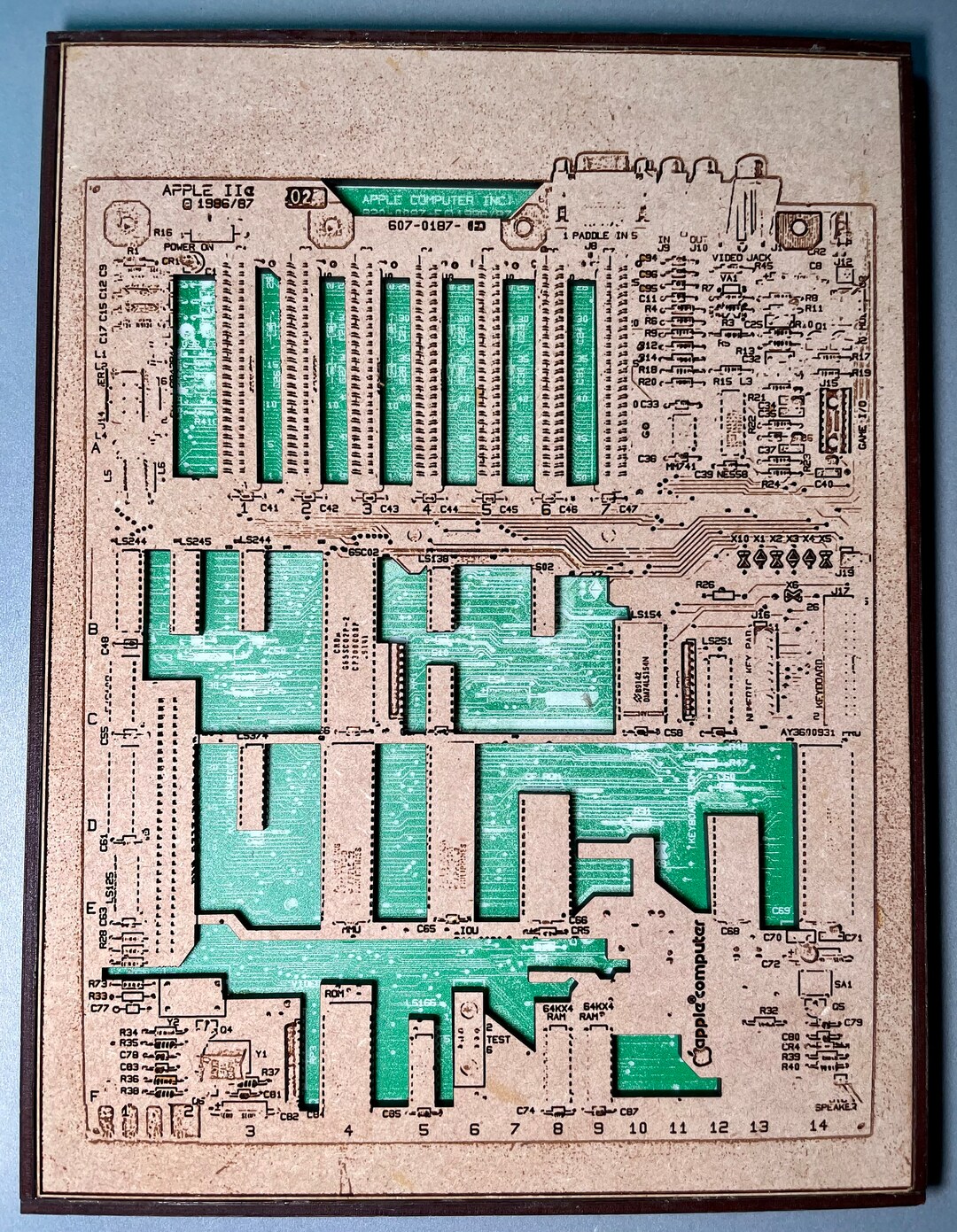 Apple Iie Dual-layer Motherboard Art - Etsy