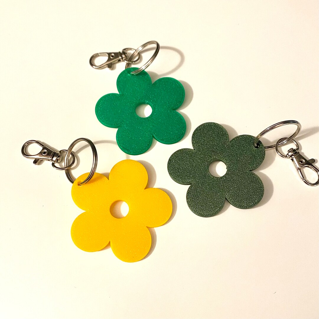 3D Printed Daisy Keychain - Etsy