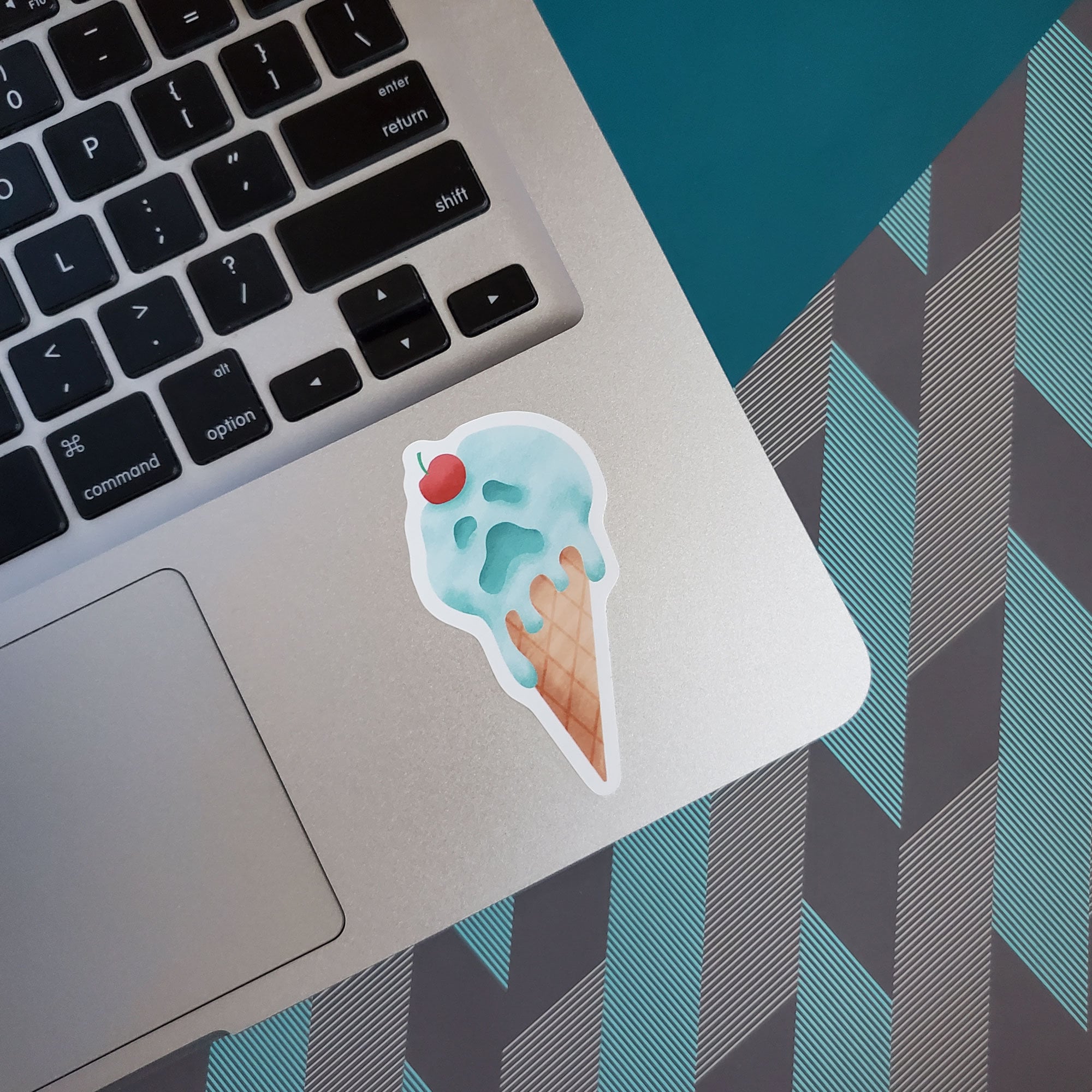 Melting Ice Cream Vinyl Sticker Waterproof - Etsy