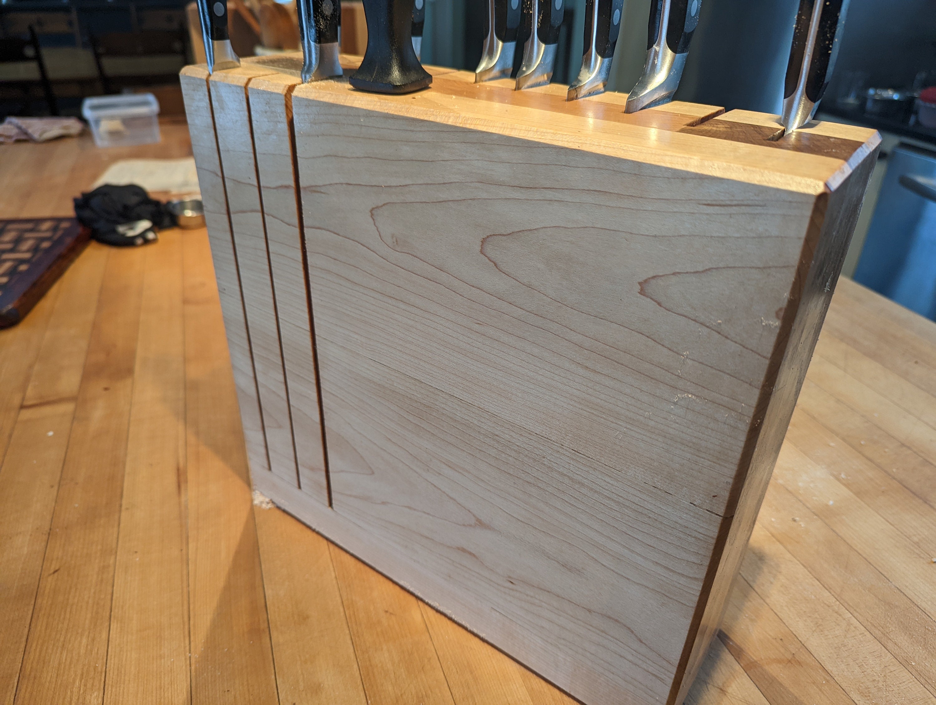 Sugar Maple Knife Block - Etsy