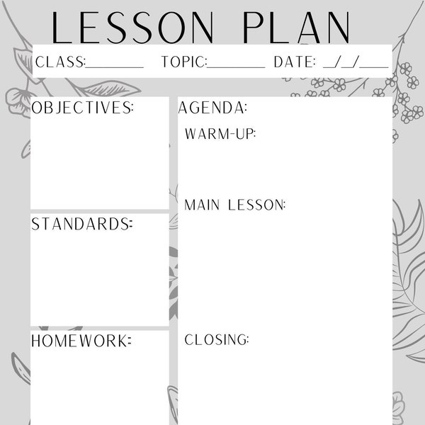 Lesson Plans - Etsy