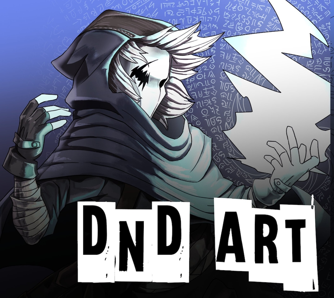 Fantasy Dnd Personalized Character Card Drawing Commission Art, Sci-fi ...