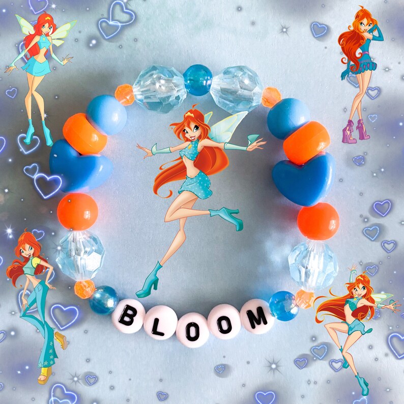 Winx Club Y2k Beaded Bracelets Bloom Aisha Musa Stella Flora - Etsy
