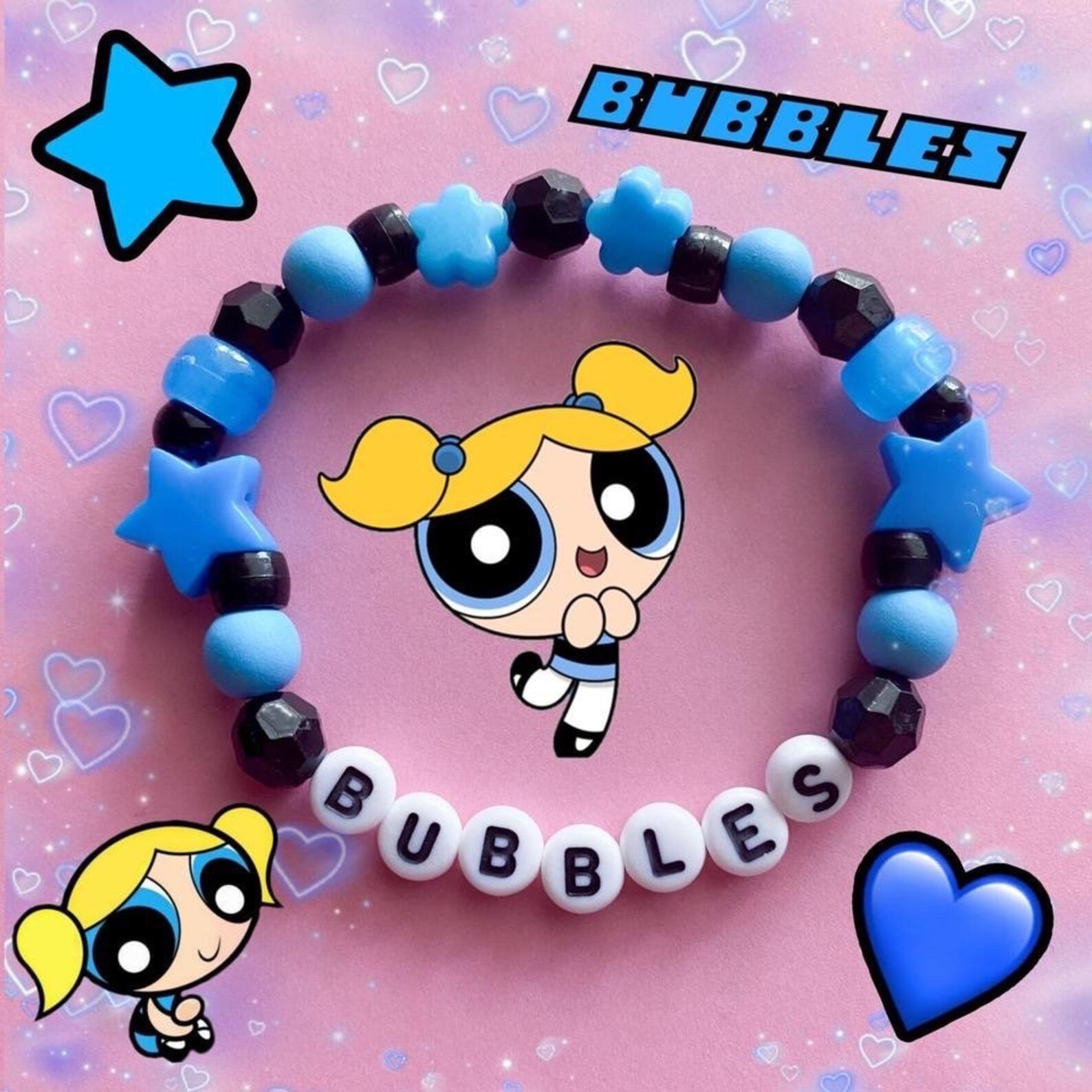 Powerpuff Girls Kandi Beaded Bracelets Mall Goth Scene Kid 2000s 90s ...