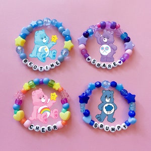 Care Bears Beaded Bracelets 90s 2000s Y2k Indie Kidcore Kawaii Share ...