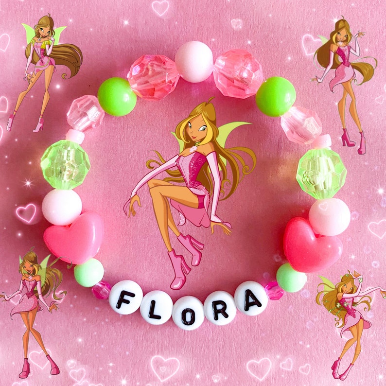 Winx Club Y2k Beaded Bracelets Bloom Aisha Musa Stella Flora - Etsy