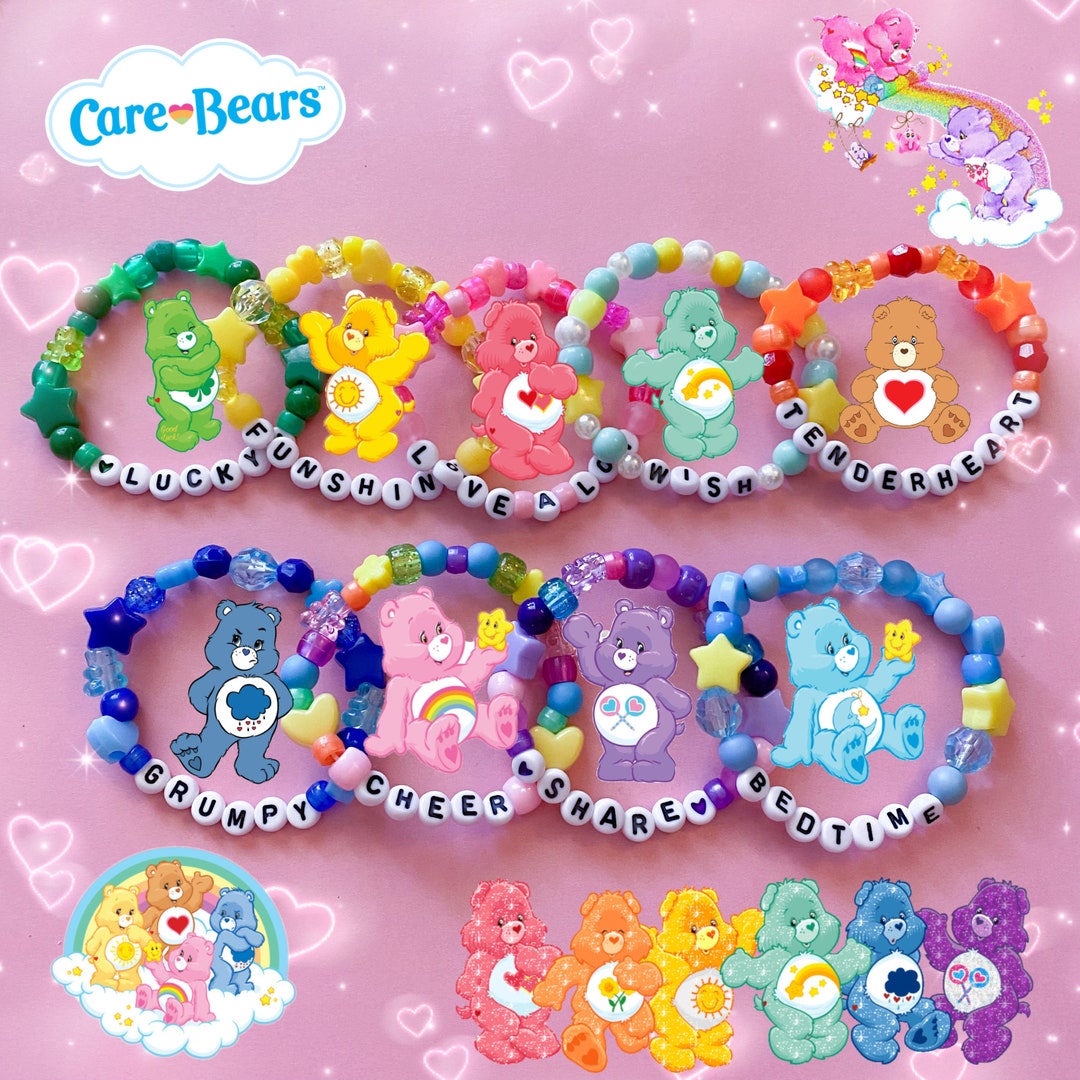 Care Bears Beaded Bracelets 90s 2000s Y2k Indie Kidcore Kawaii Share ...