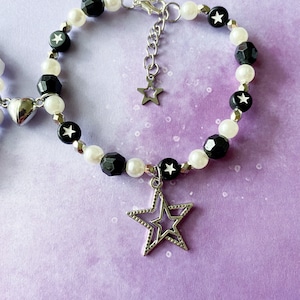 Rockstar Matching Beaded Kandi Bracelets Bff Couples Grunge Goth Kandi ...