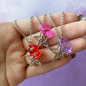 Emo Rockstar Kawaii Kitty Charm Necklaces 2000s Y2k Rocker Punk Scene ...